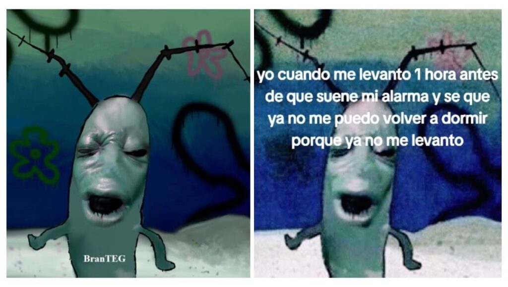 Meme de Plankton gritando "aaah": contexto, origen y significado del ...